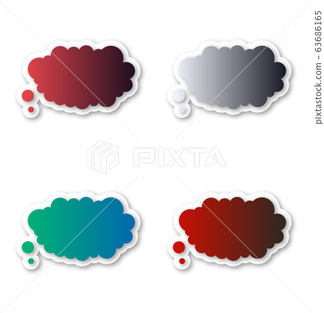 Infographic design thought bubble on the... - Stock Illustration ...