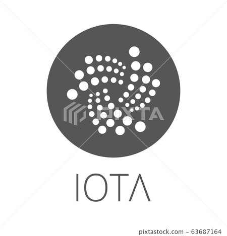 IOTA coin symbol logo. - Stock Illustration [63687164] - PIXTA
