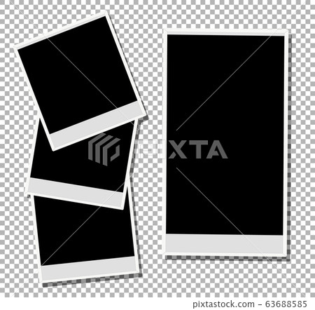 Photo frame template on transparent background - Stock Illustration ...