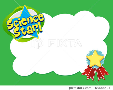 Background template design for science star with - Stock Illustration ...
