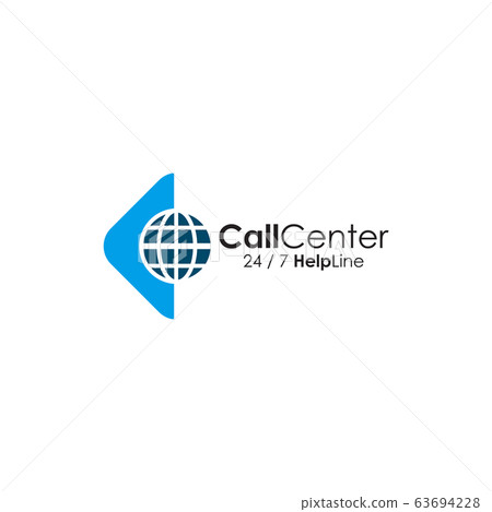 Customer care call center icon logo design - Stock Illustration ...