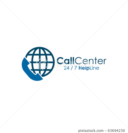 Customer care call center icon logo design - Stock Illustration ...