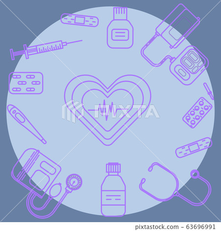 Flat design concept for health care and medical-插圖素材 [63696991] - PIXTA圖庫