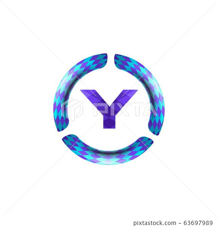initial letter y round, circle logo Ideas. - Stock Illustration ...