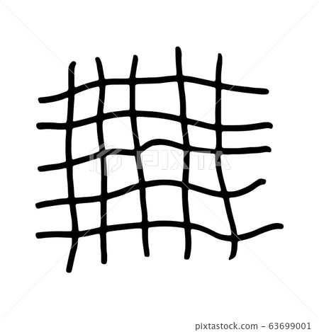 Hand drawn black grid. - Stock Illustration [63699001] - PIXTA