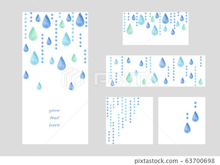 Rain Drop Frame & Banner - Stock Illustration [63700698] - PIXTA