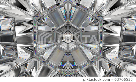 kaleidoscope Gemstone or shining diamond pattern - Stock Illustration ...