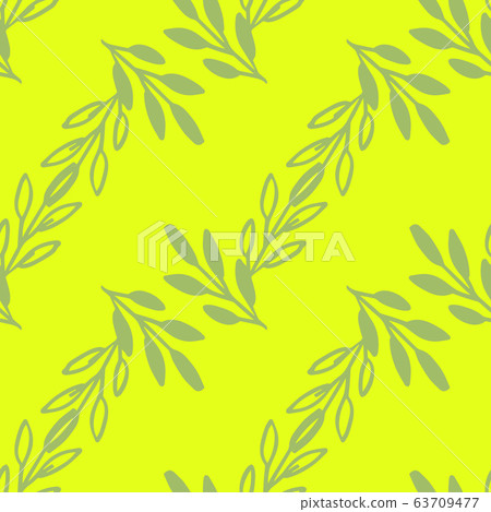 Vector Seamless pattern leaves yellow color - Stock Illustration ...