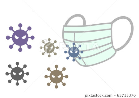 Prevent with mask - Stock Illustration [63713370] - PIXTA