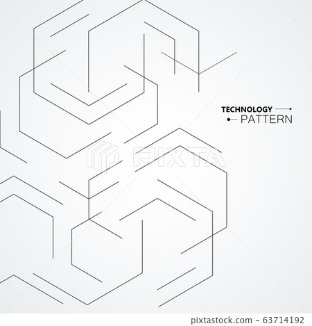 Vector illustration design with connect hexagon... - Stock Illustration ...