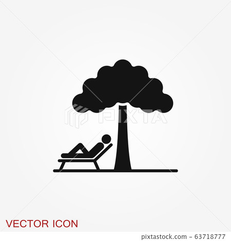 Rest icon vector, flat icons isolated on - Stock Illustration [63718777 ...