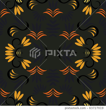 Abstract seamless colourful pattern exotic shapes - Stock Illustration ...