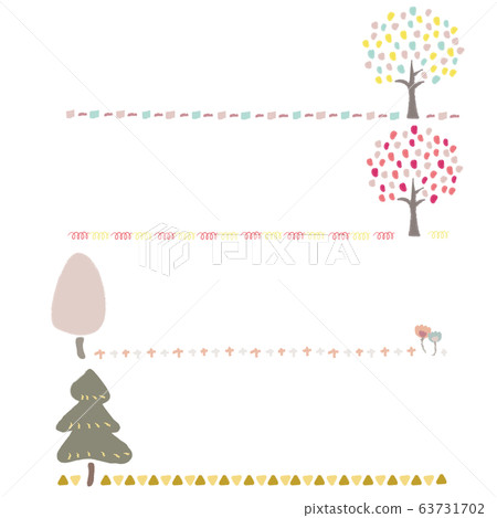Cute tree heading - Stock Illustration [63731702] - PIXTA