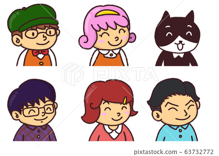 Cute people icon set - Stock Illustration [63732772] - PIXTA