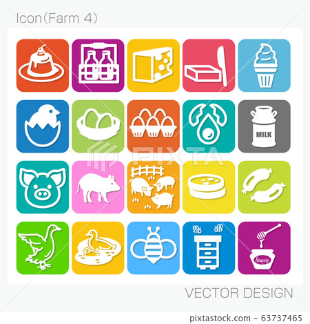 Icon / Ranch (Farm 4) Vector Design - Stock Illustration [63737465] - PIXTA