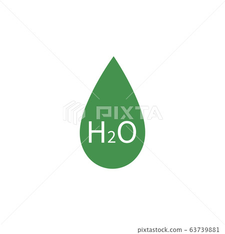 Water drop icon. Creative logo. Green ecological - Stock Illustration ...