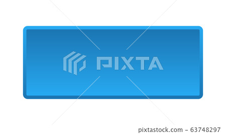 blank button. blank square blue push button - Stock Illustration [63748297] - PIXTA