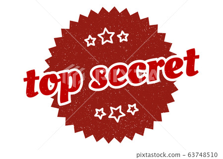 top secret sign. top secret round vintage retro - Stock Illustration ...