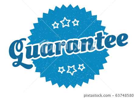 guarantee sign. guarantee round vintage retro - Stock Illustration ...