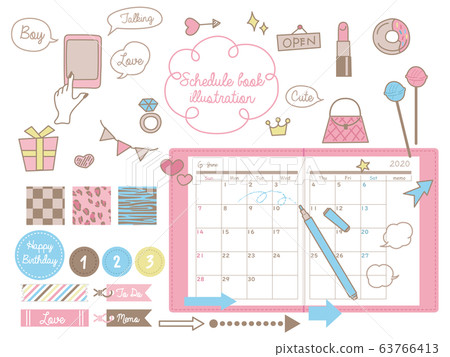 Illustration of schedule book - Stock Illustration [63766413] - PIXTA