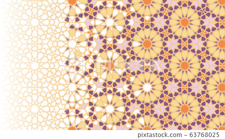 Abstract geometric flowers repeating vector... - Stock Illustration ...