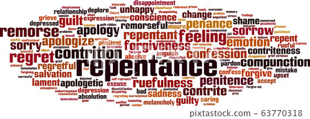 Repentance word cloud - Stock Illustration [63770318] - PIXTA