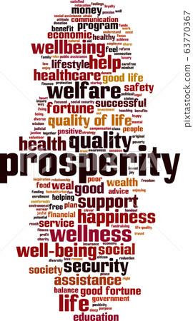 Prosperity word cloud - Stock Illustration [63770367] - PIXTA