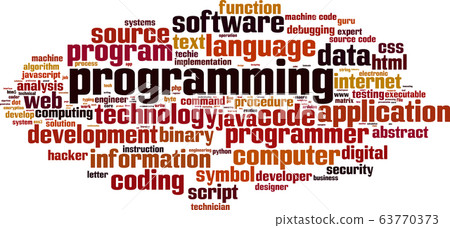 Programming word cloud - Stock Illustration [63770373] - PIXTA