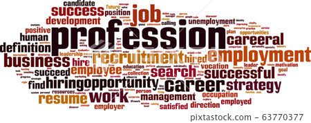 Profession word cloud - Stock Illustration [63770377] - PIXTA