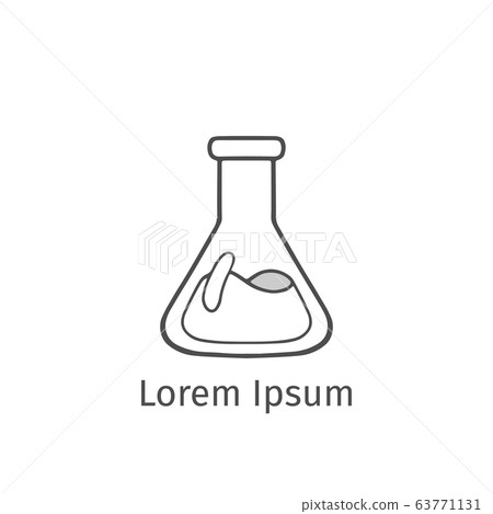 flask science icon. vector illustration - Stock Illustration [63771131 ...