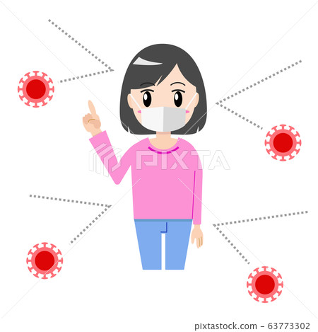 Women who keep virus out - Stock Illustration [63773302] - PIXTA