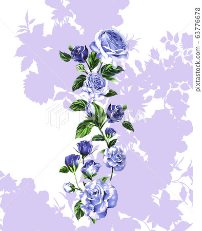 Elegant rose panel design - Stock Illustration [63776678] - PIXTA