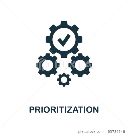 Prioritization icon. Simple element from... - Stock Illustration ...