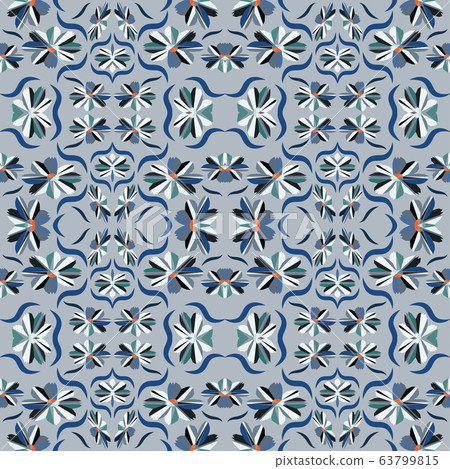 Abstract seamless colourful pattern exotic shapes - Stock Illustration ...