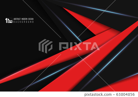Abstract technology of red and black modern... - Stock Illustration ...