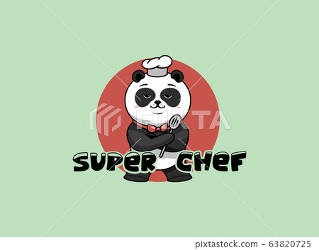 Super chef logo, cooking template, the hero... - Stock Illustration ...