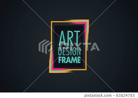 vector frame for text Modern Art graphics - Stock Illustration ...