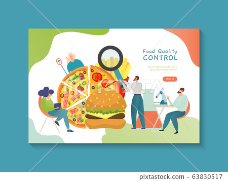 Food control quality vector illustration,... - Stock Illustration ...