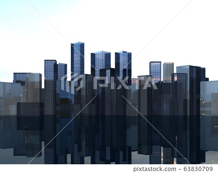 CG, 3D, illustration, 3D, rectangle, building,... - Stock Illustration ...