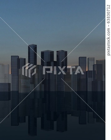 CG, 3D, illustration, 3D, rectangle, building,... - Stock Illustration ...