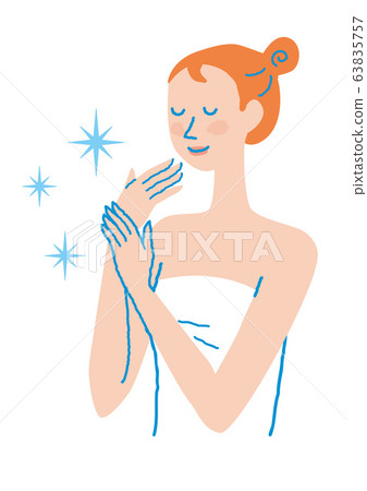 Hand care, arm care, woman - Stock Illustration [63835757] - PIXTA