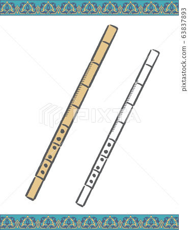 Arab ethnic musical instrument, illustration... - Stock Illustration ...