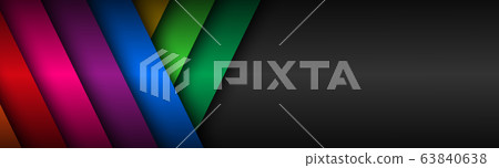 Modern bright colored vector header. Vibrant... - Stock Illustration ...