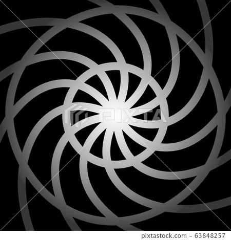 Round shapes swirl design template shell pattern - Stock Illustration ...