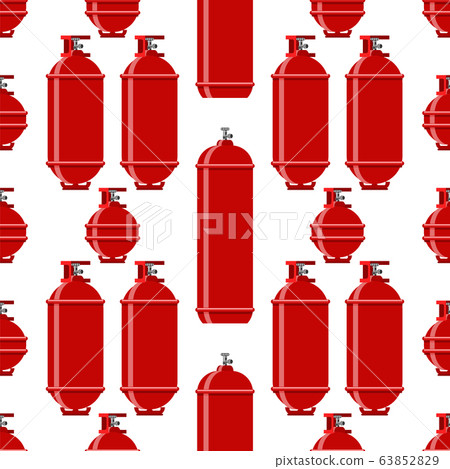 Red Gas Tank Seamless Pattern Isolated on White... - Stock Illustration ...