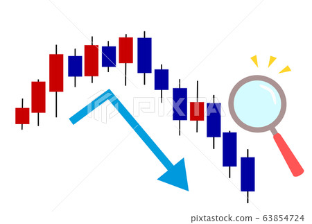 Stock chart down - Stock Illustration [63854724] - PIXTA