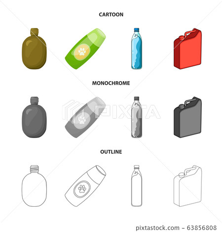Vector design of plastic and container logo.... - Stock Illustration ...
