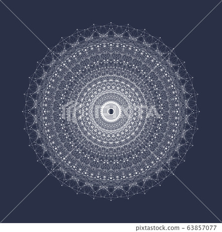 Circular quantum computer technology concept.... - Stock Illustration ...