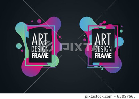 vector frame for text Modern Art graphics - Stock Illustration ...