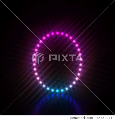 Pink blue dot light font Number 0 ZERO 3D - Stock Illustration ...